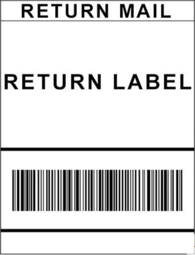 Return Label (Physically Included in Package) - The OFFICIAL WEBSITE of ...