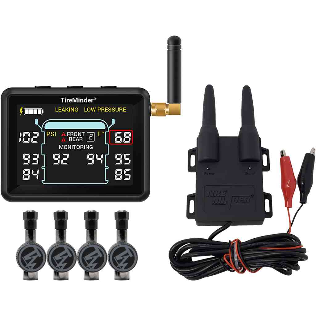 TireMinder® i10 with 4 Flow-Through Transmitters for RVs, MotorHomes ...