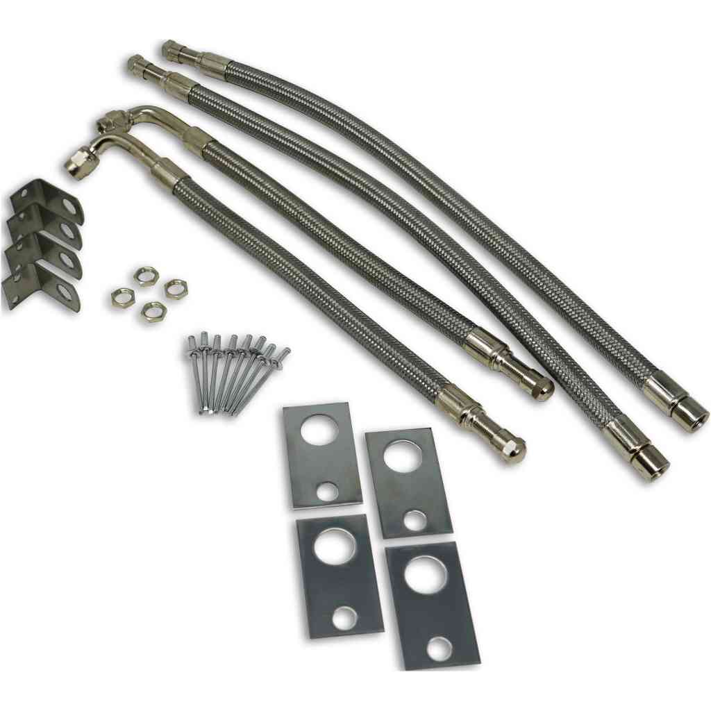 TireMinder 16-19.5 Inch Braided Steel Valve Extender Kit for Dually ...