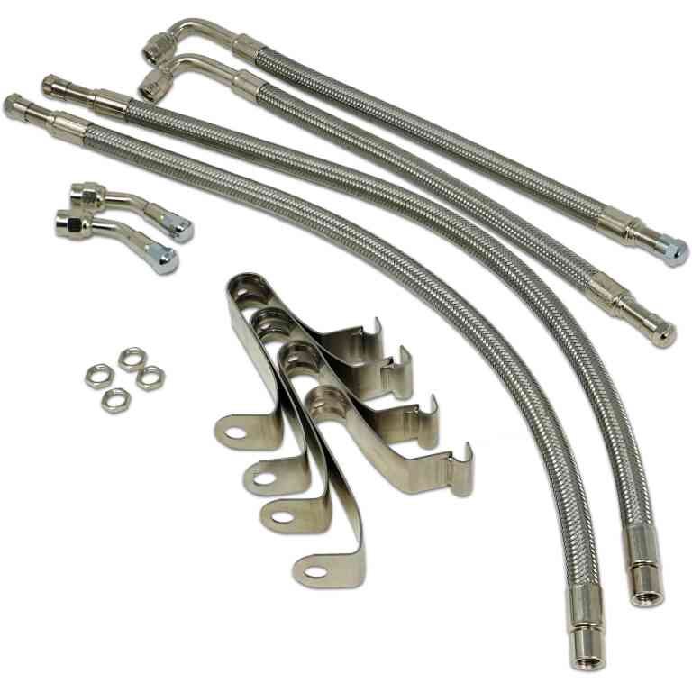 TireMinder 16-19.5 Inch Braided Steel Valve Extender Kit for Dually ...